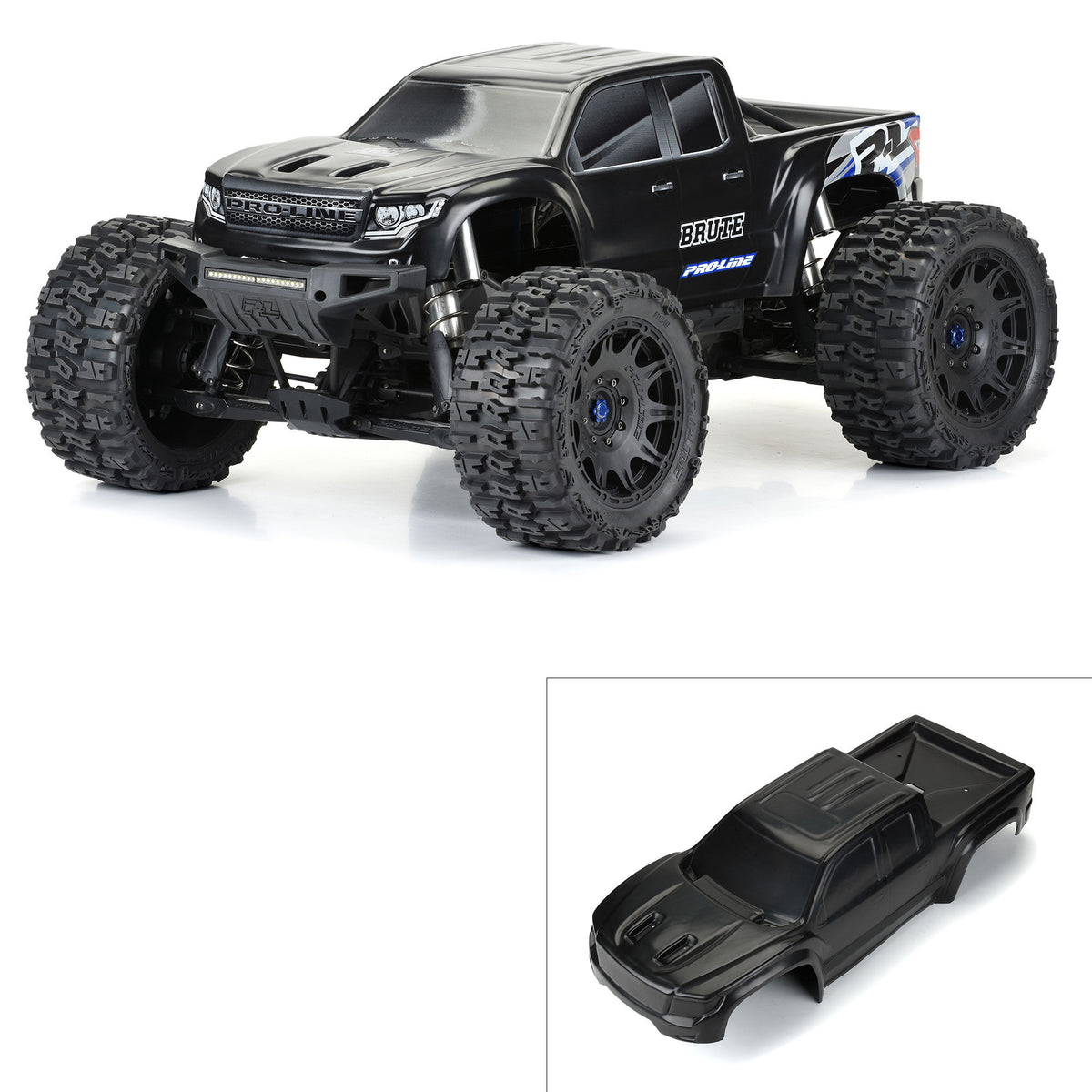 1/5 Pre-Cut Brute Bash Armor Black Body: X-MAXX – Rc-Volt