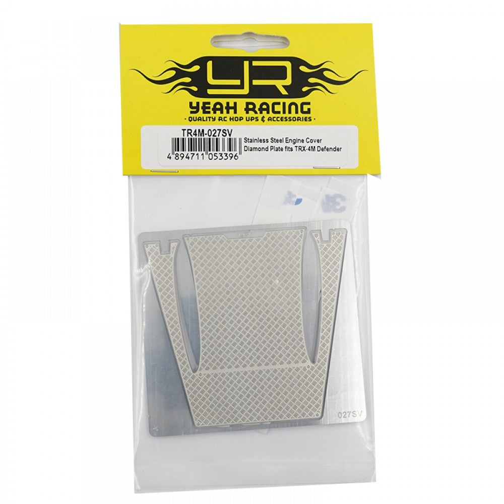Stainless Steel Engine Cover Diamond Plate fits TRX-4M Defender – Rc-Volt